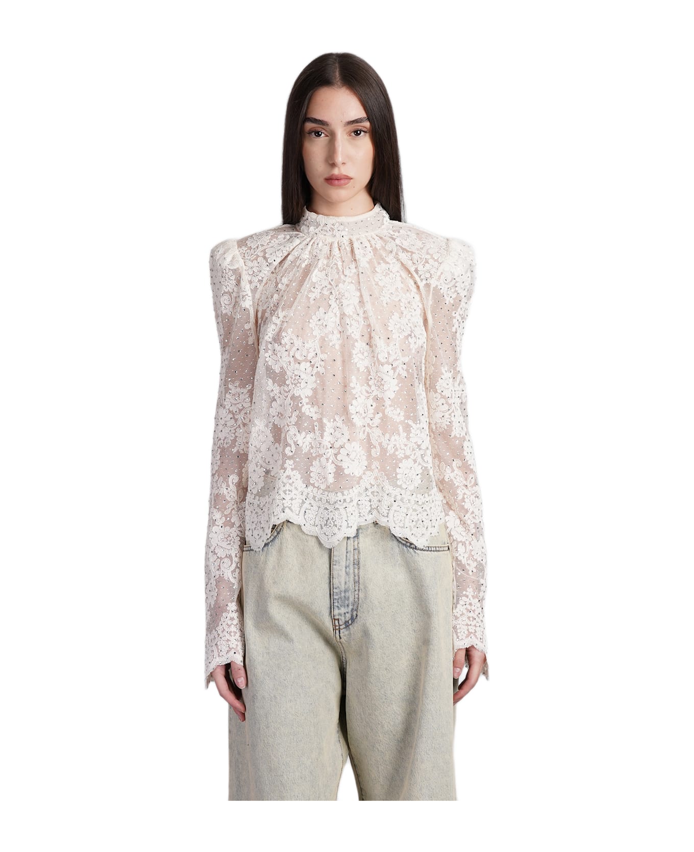 self-portrait Embellished Lace Top | italist self-portrait Embellished Lace Top | italist