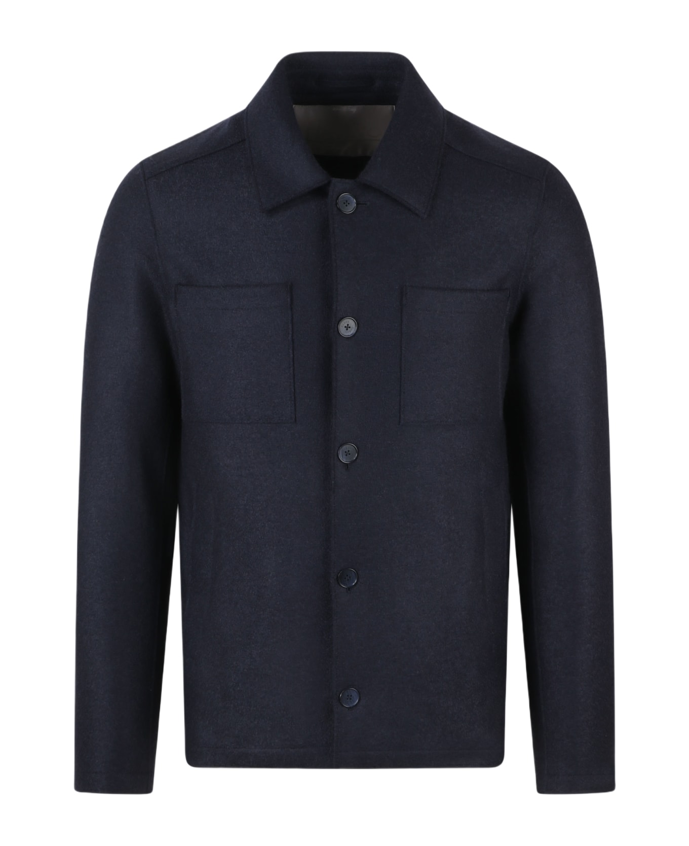 Herno Light Boiled Wool Resort Shirt | italist
