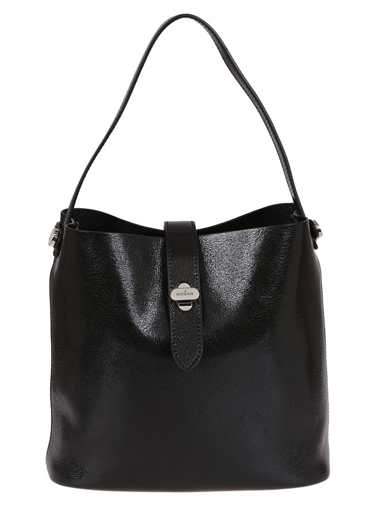 Hogan Hogan Logo Hobo Bag - Black - 10891098 | italist