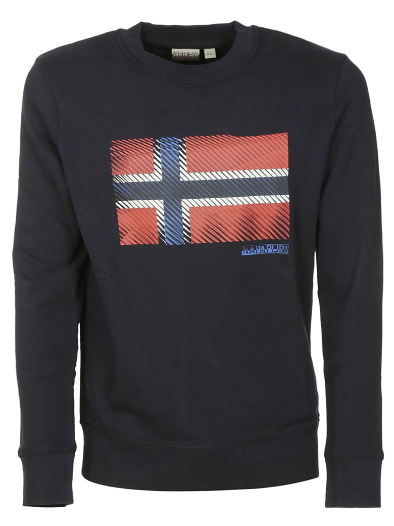 Napapijri Napapijri Norway Flag Print Sweatshirt - 11092378 | italist