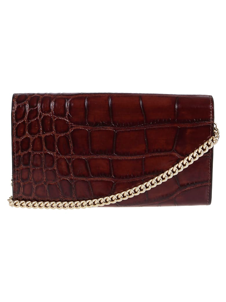 Max Mara Brown Leather Wallet | italist, ALWAYS LIKE A SALE