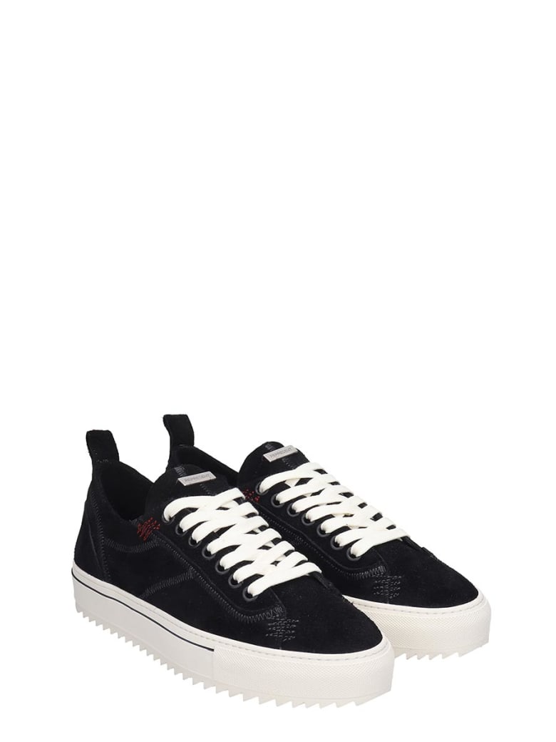 REPRESENT Alpha Low Sneakers In Black Suede | italist