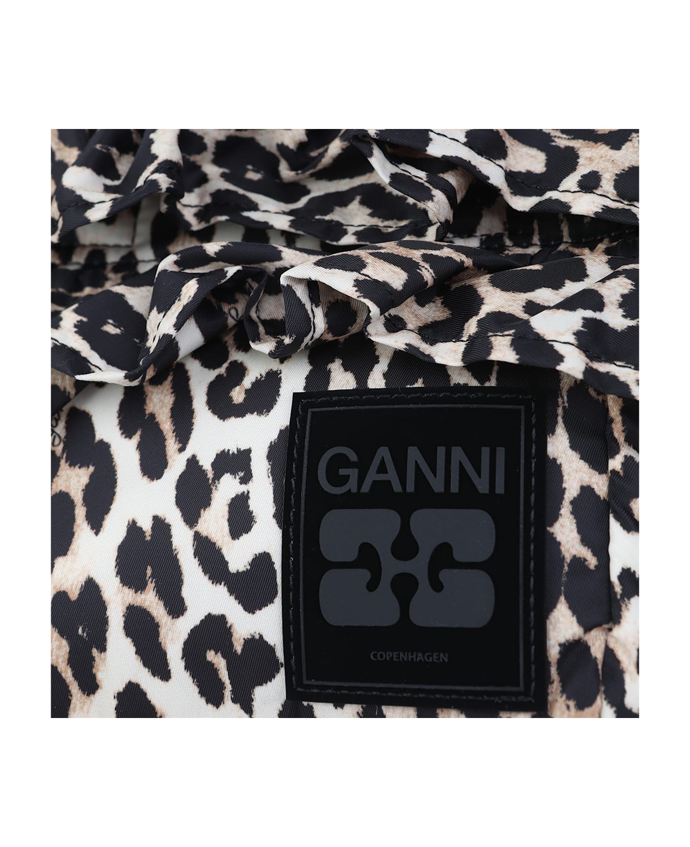 Ganni Leopard Satchel | italist
