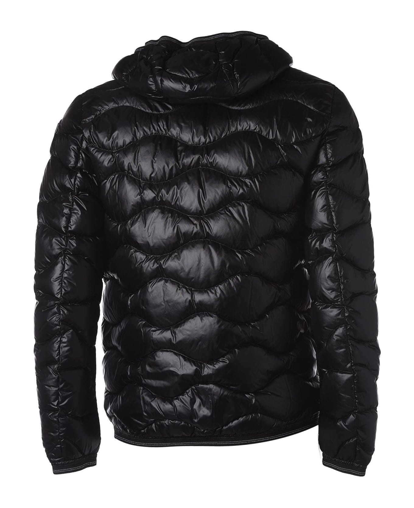 Blauer Black Wave-quilted Down Jacket | italist