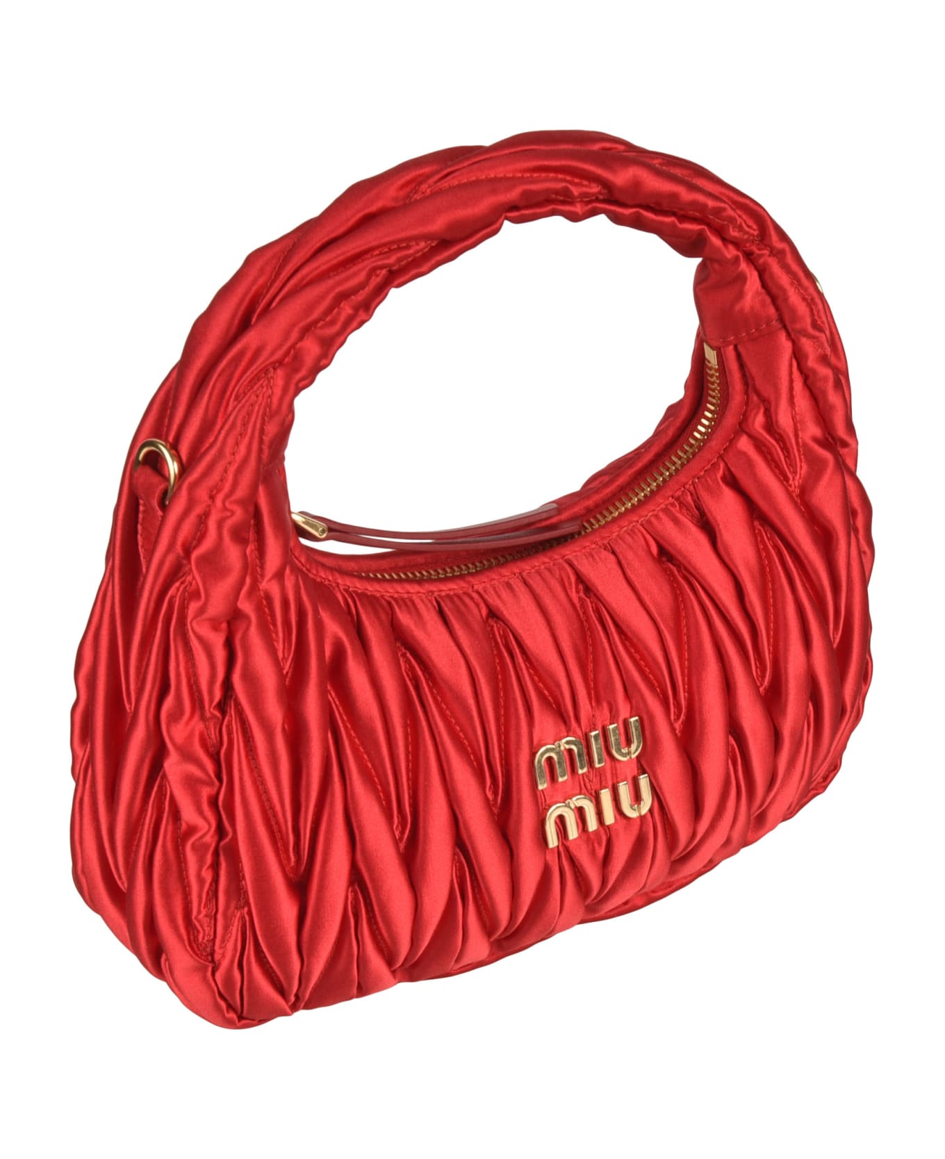 Miu Miu Logo Round Handle Tote | italist Miu Miu Logo Round Handle Tote | italist