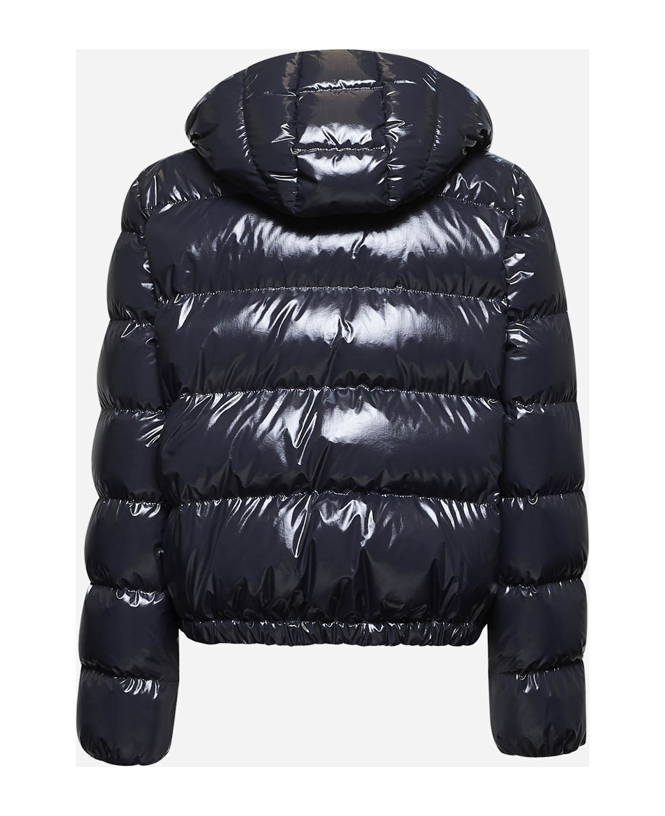Moncler Blue Andro Short Hooded Down Jacket | italist, ALWAYS LIKE A SALE