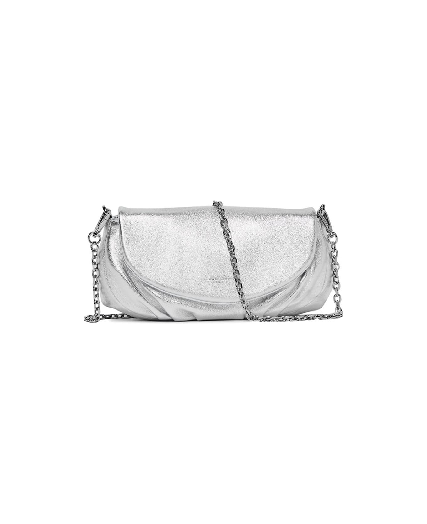 Gianni Chiarini Silver Adele Shoulder Bag | italist, ALWAYS LIKE A SALE