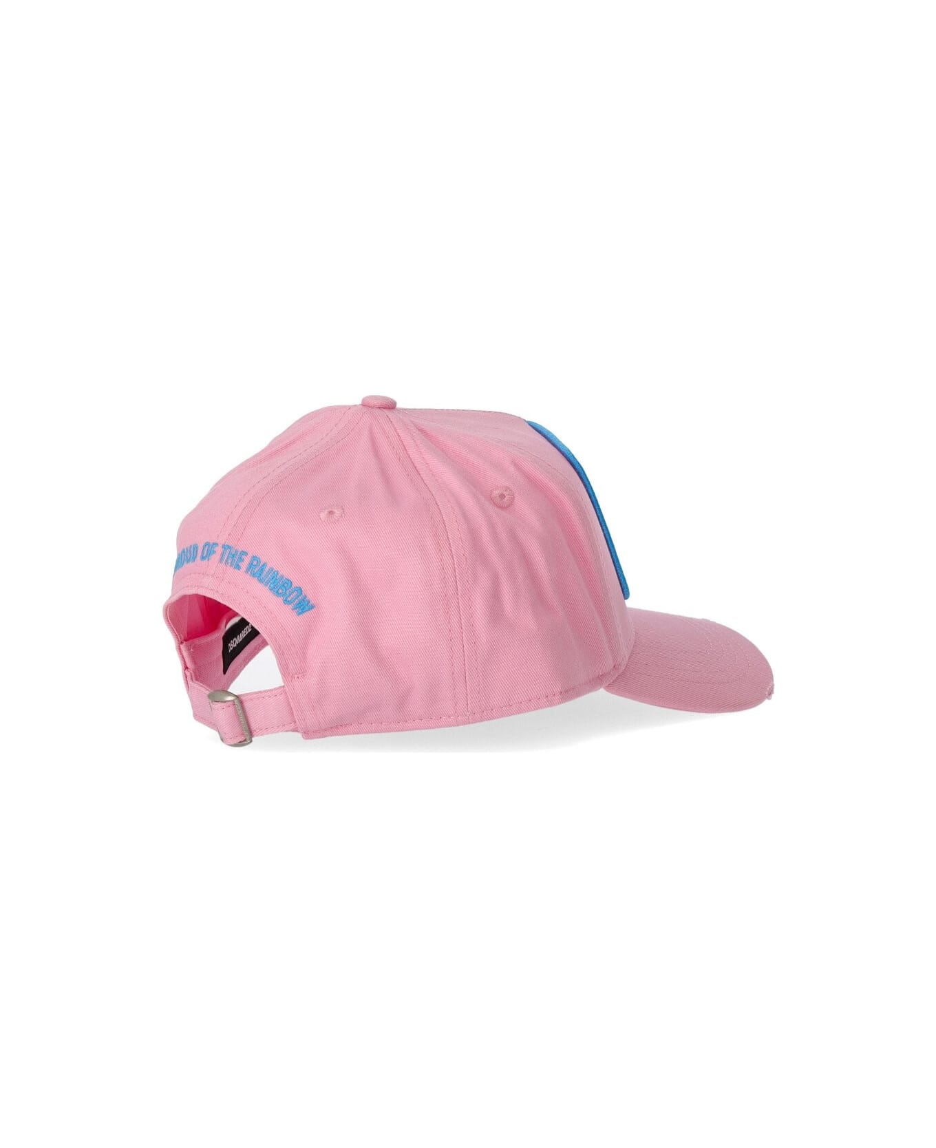Dsquared2 D2 Patch Pink Baseball Cap | italist