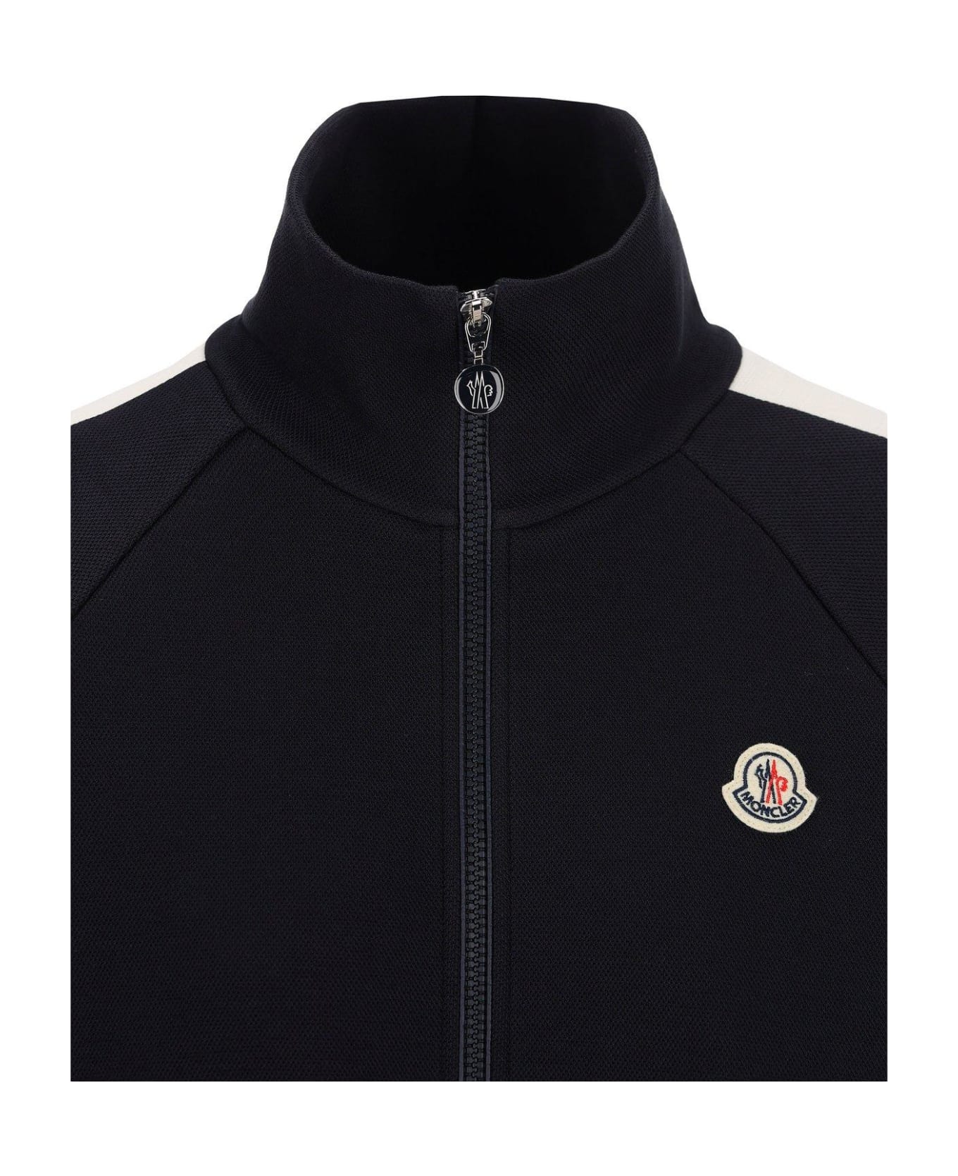 Moncler Logo Patch Zip-up Jacket | italist
