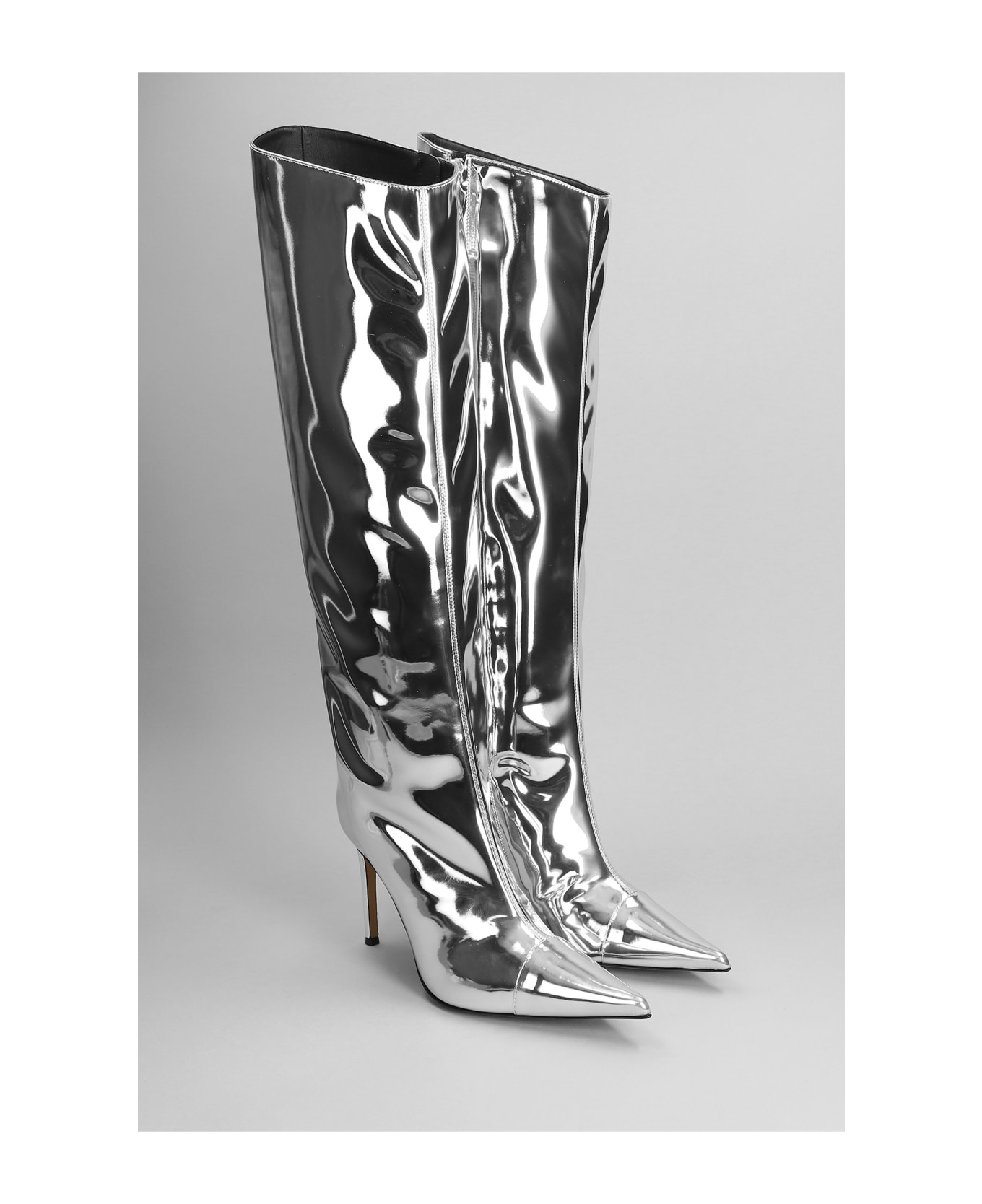 Alexandre Vauthier High Heels Boots In Silver Polyuretan | italist ...