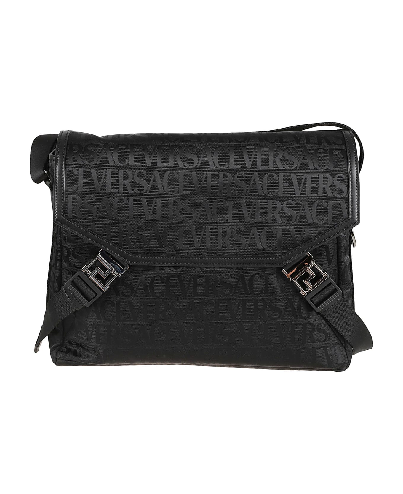 Versace Logo Monogram Shoulder Bag | italist
