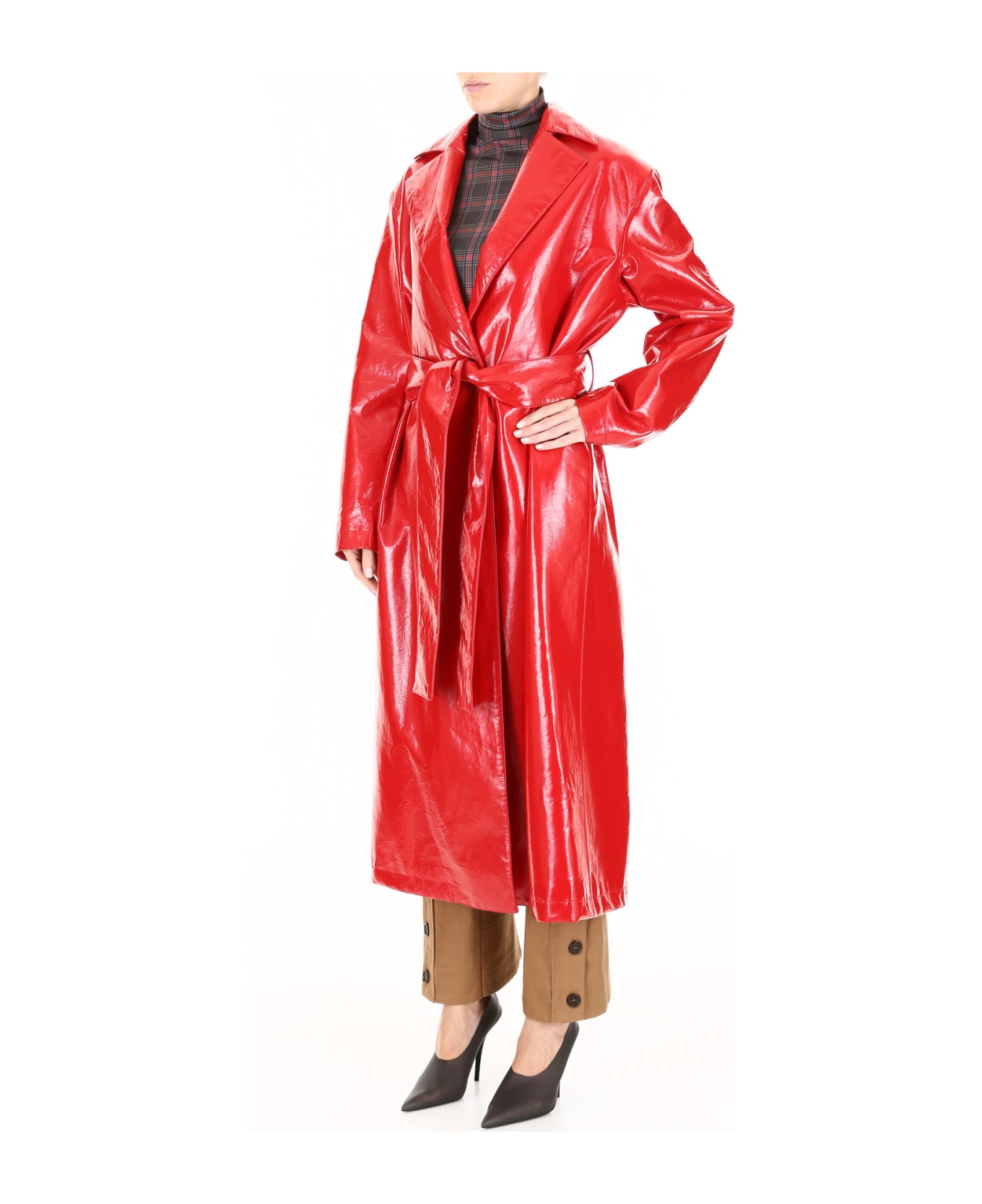 MSGM Vinyl Trench Coat | italist