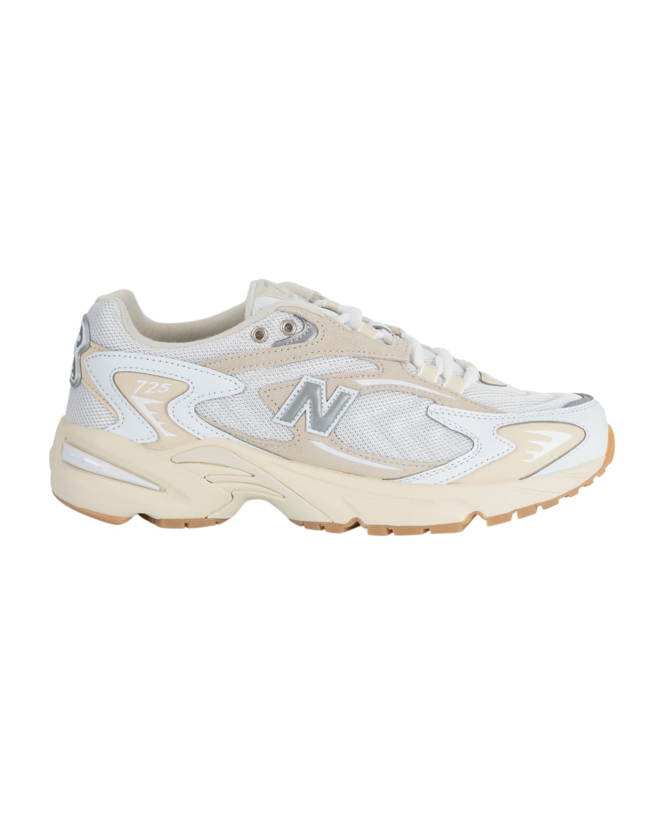 New Balance Mesh Paneled Logo Sneakers | italist