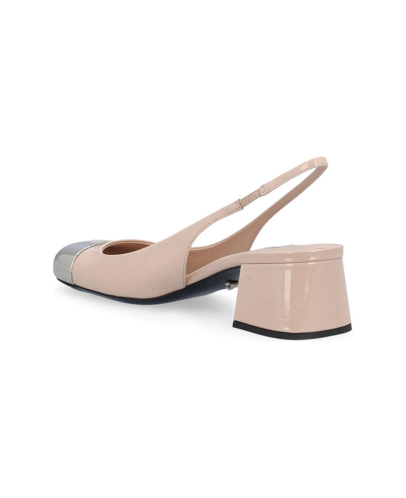 Prada Logo Plaque Slingback Pumps | italist