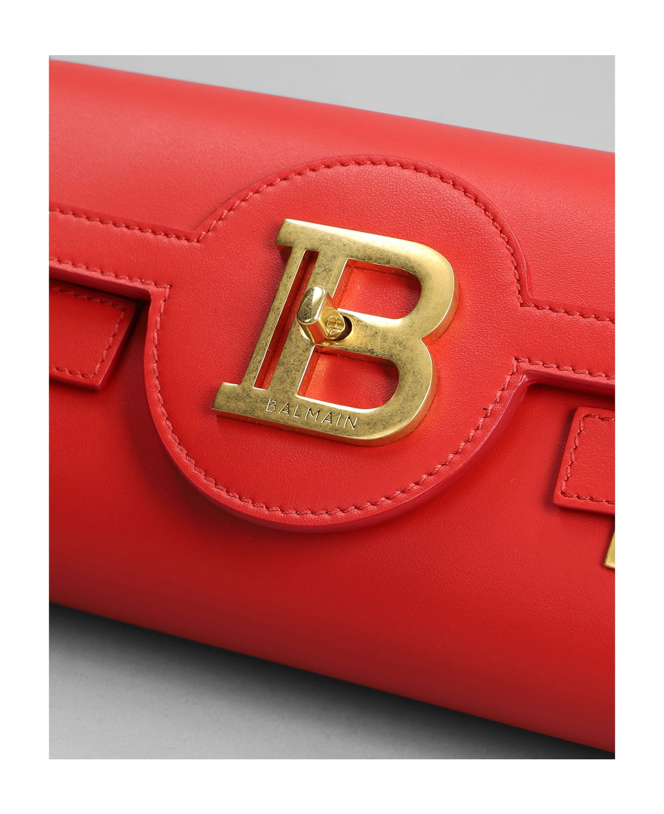 Balmain B-buzz 23 Hand Bag In Red Leather | italist, ALWAYS LIKE A SALE
