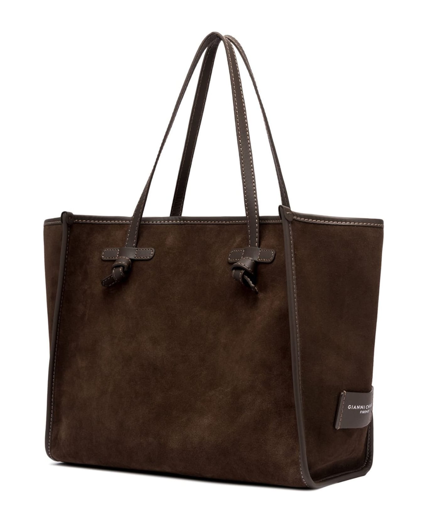 Gianni Chiarini Marcella Tote Bag In Brown Suede | italist, ALWAYS LIKE ...