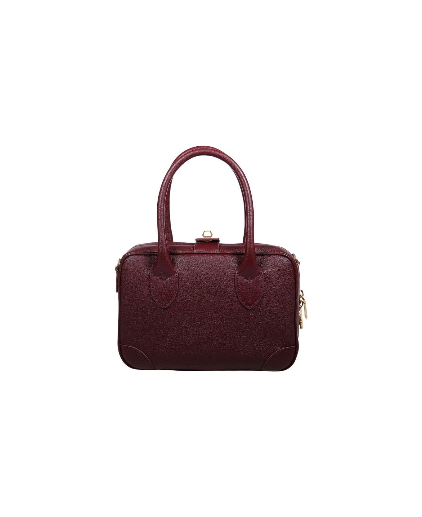 Golden Goose 'vita' Burgundy Leather Top Box | italist, ALWAYS LIKE A SALE