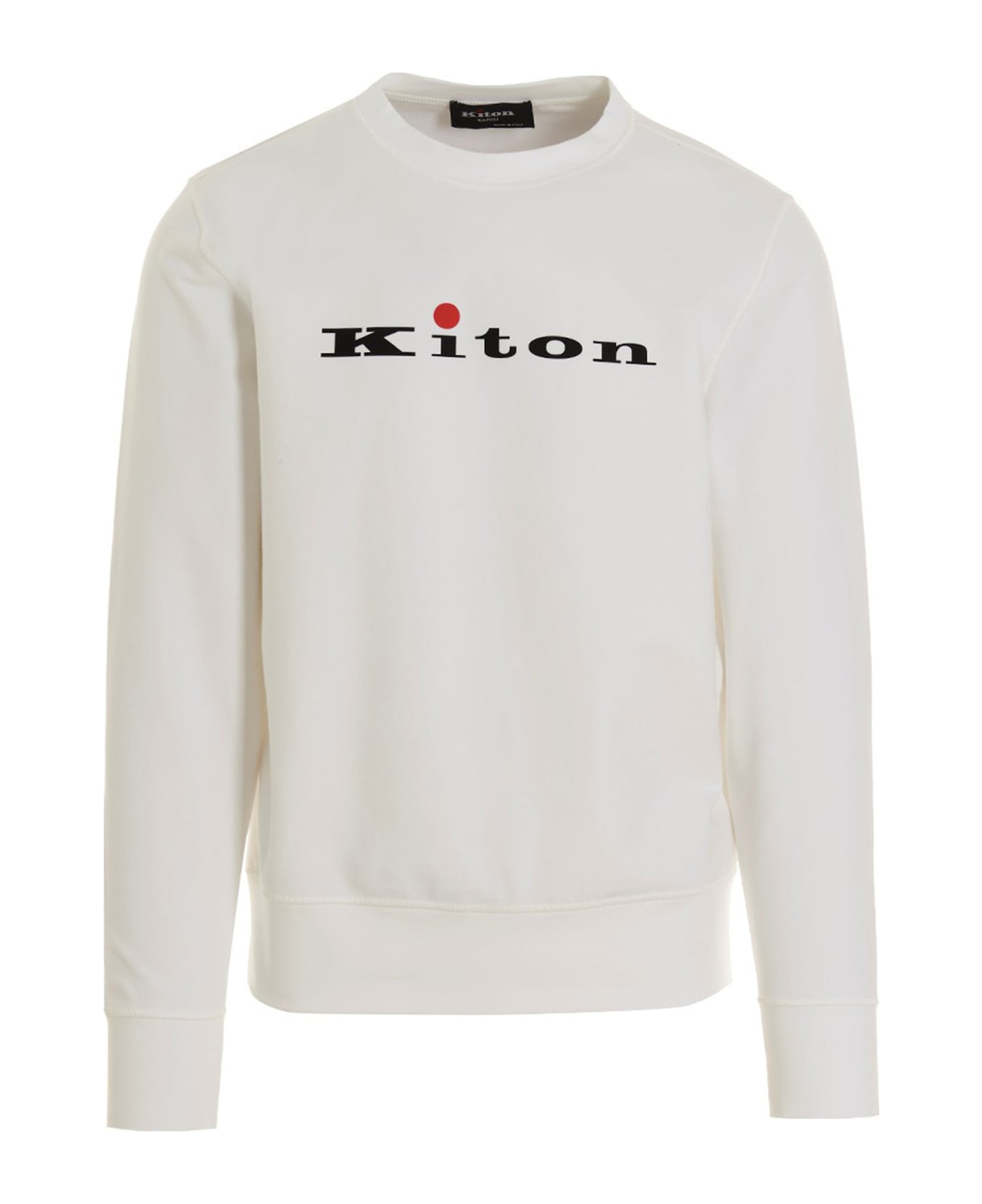 Kiton Logo Print Sweatshirt | italist