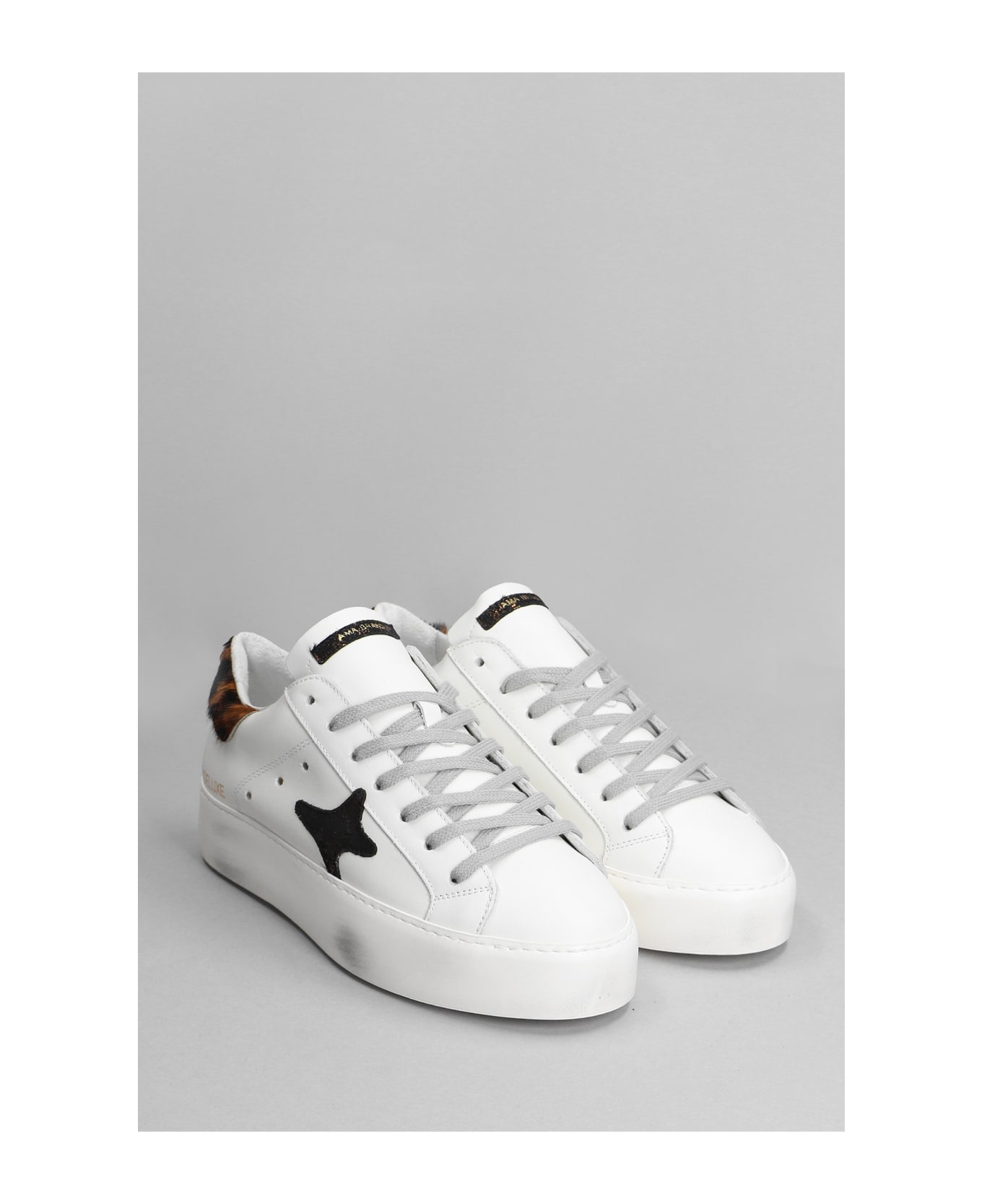 AMA-BRAND Sneakers In White Leather | italist