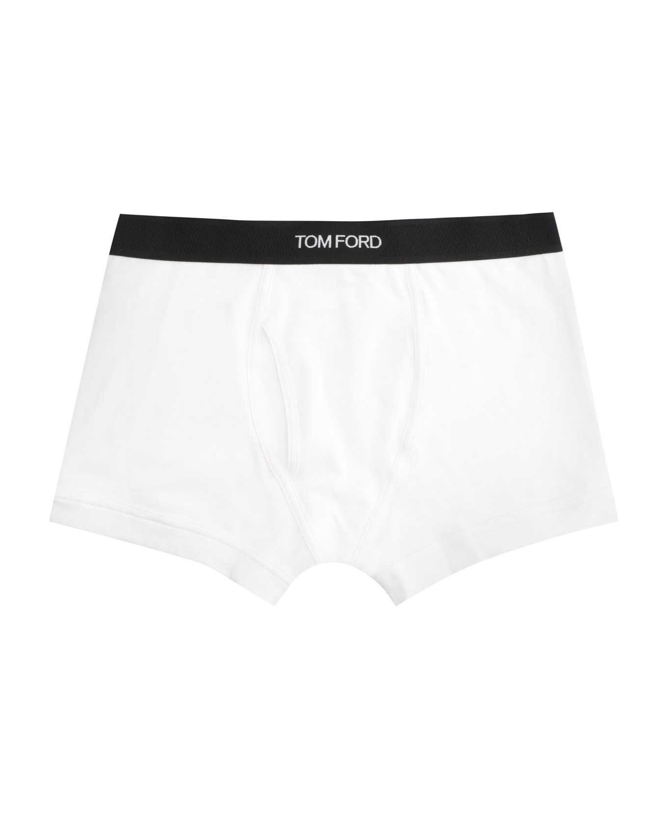 Tom Ford Logo Print Cotton Trunks | italist