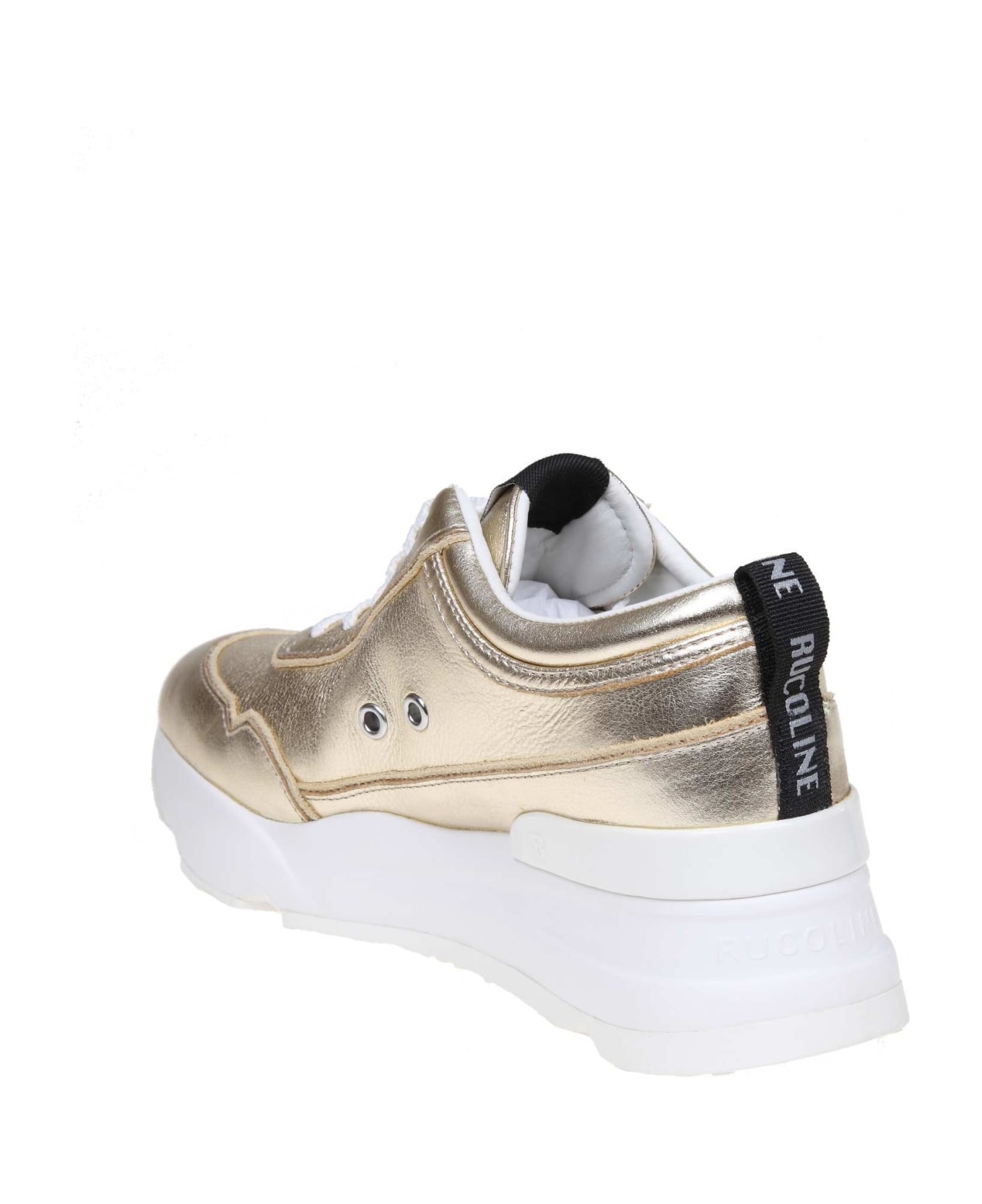 Ruco Line Rucoline Sneakers R-evolve In Platinum Laminated Leather ...