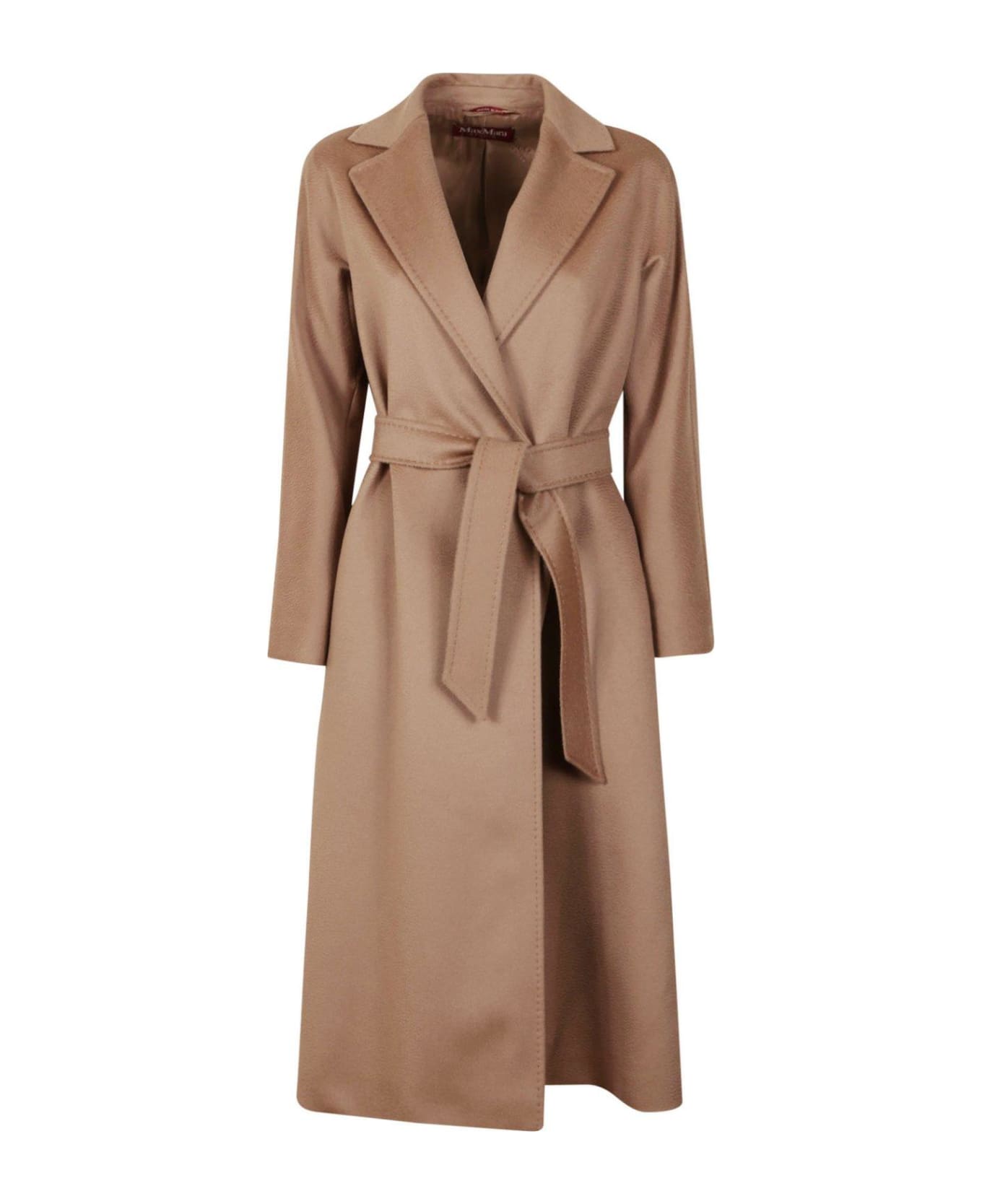 Max Mara Studio Belted Long-sleeved Coat | italist