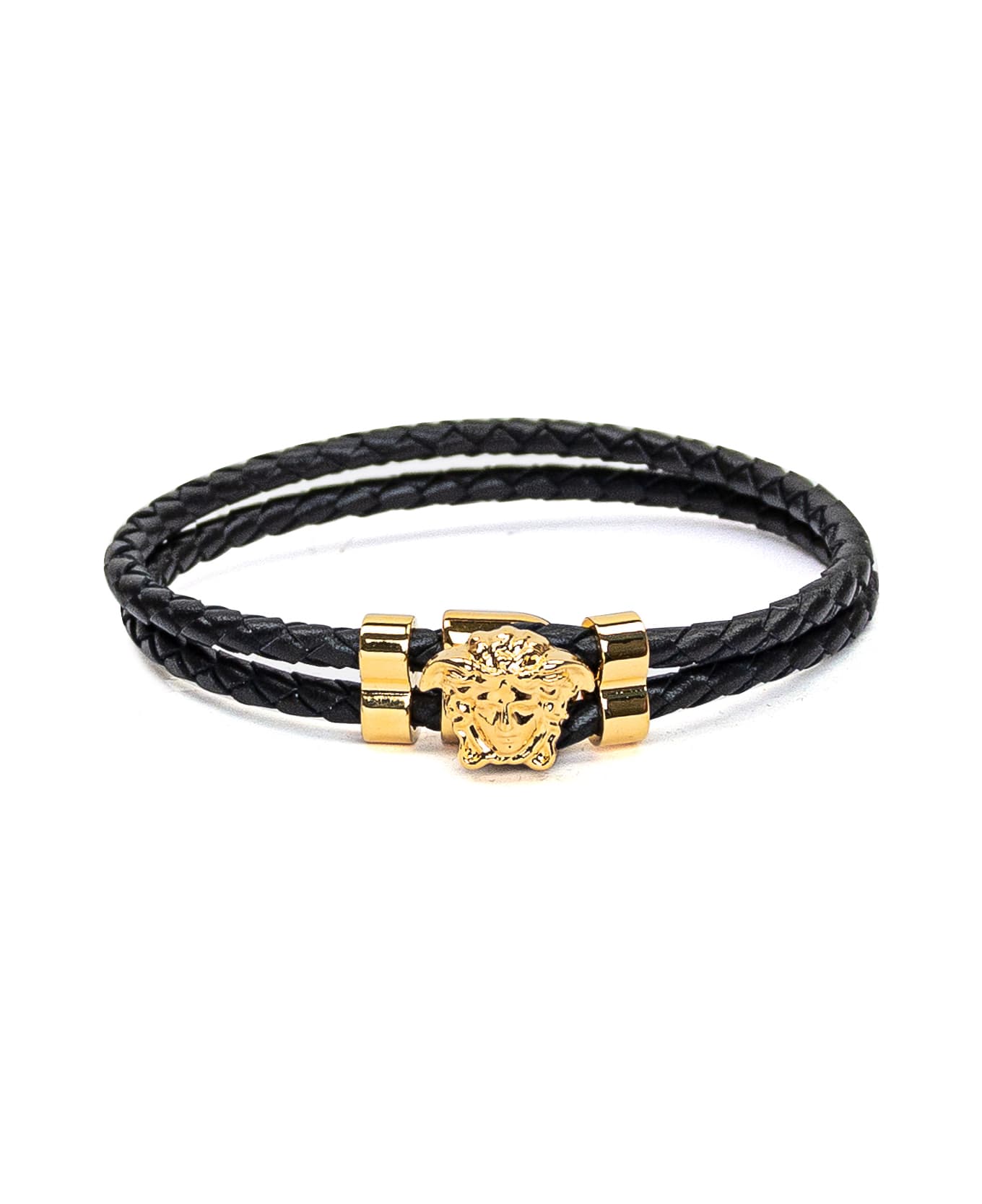 Versace Leather Bracelet With Medusa | italist