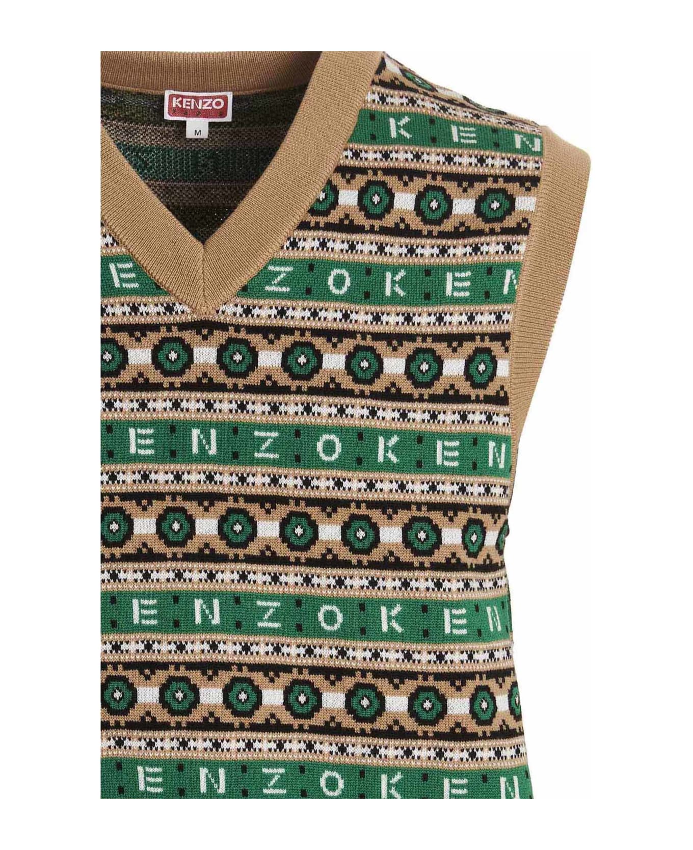 Kenzo Jacquard Logo Patterned Vest | italist