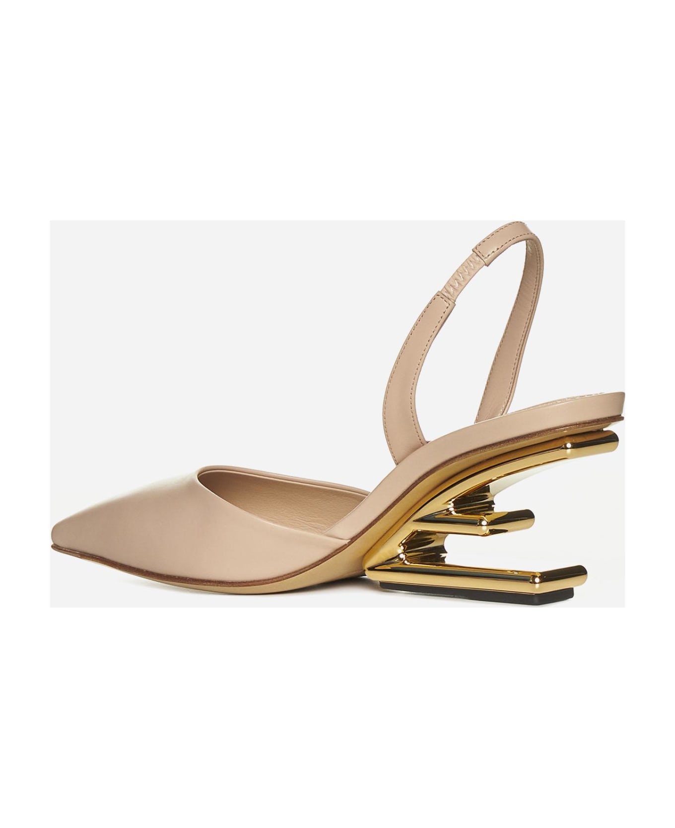 Fendi First Leather Slingback Pumps | italist