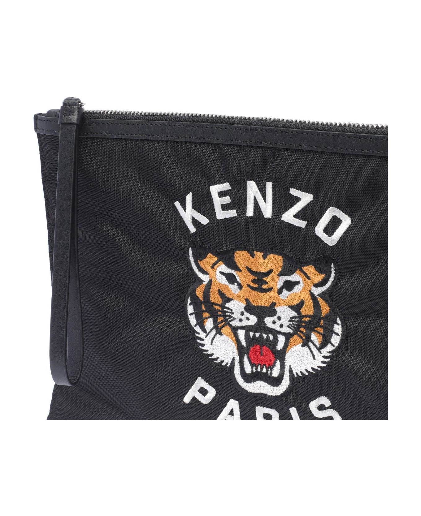 Kenzo Tiger Embroidered Zip-up Pouch | italist