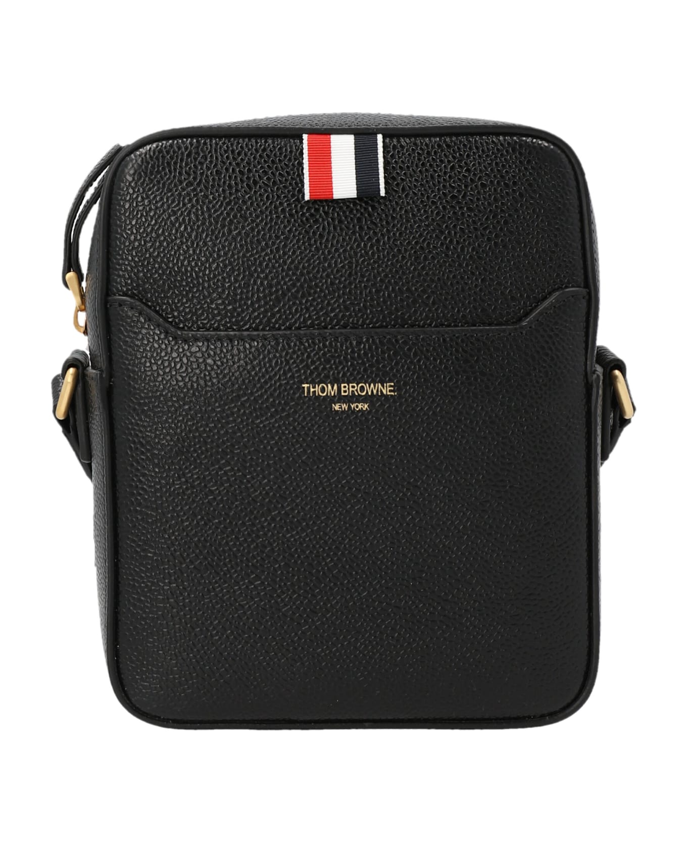 Thom Browne Logo Leather Crossbody Bag | italist