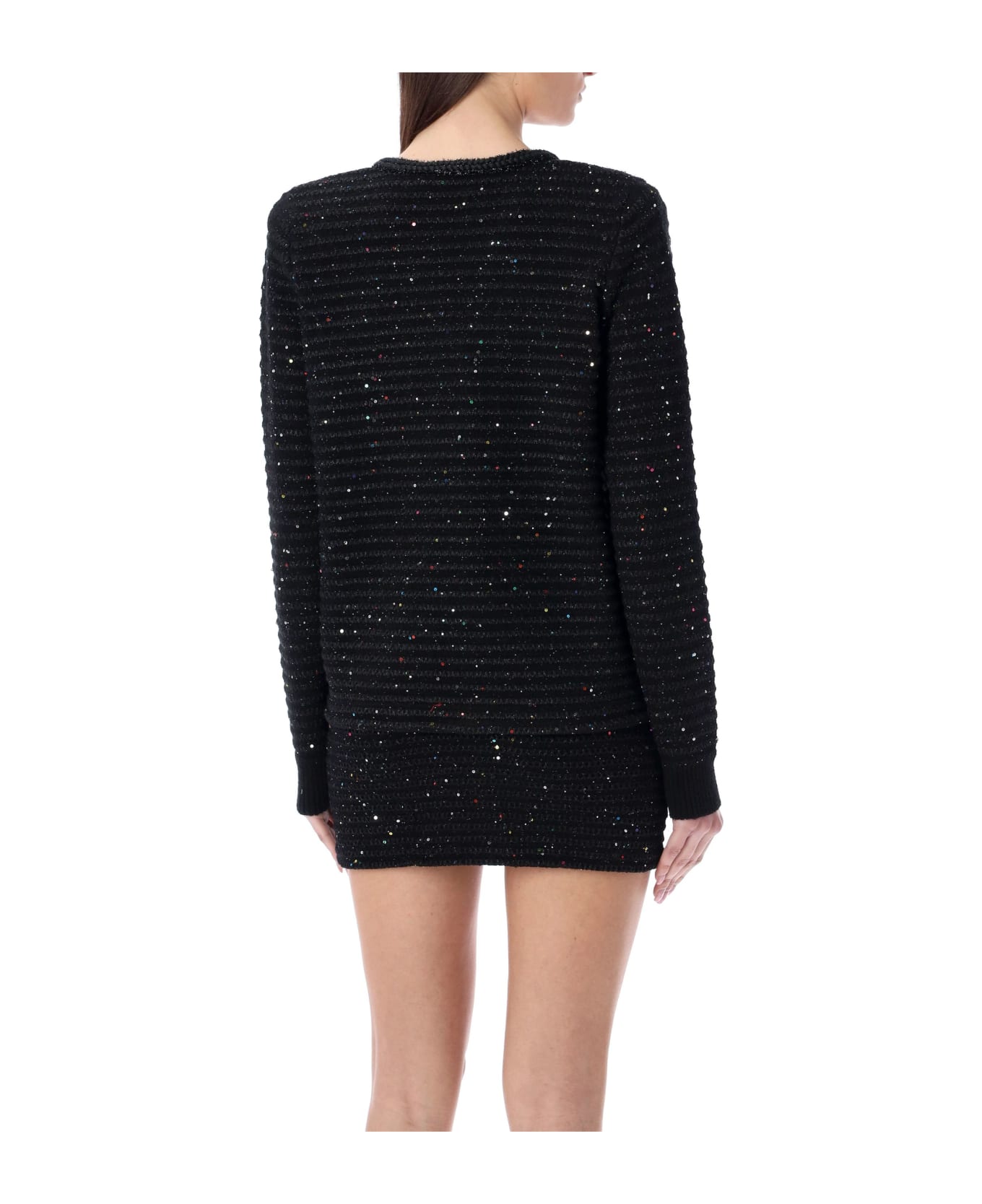 self-portrait Sequin Knit Cardigan | italist