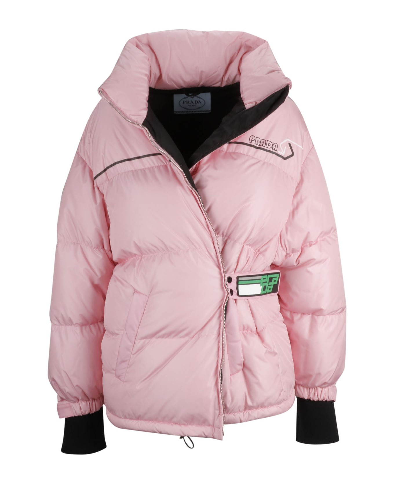 Prada Linea Rossa Logo Padded Jacket | italist