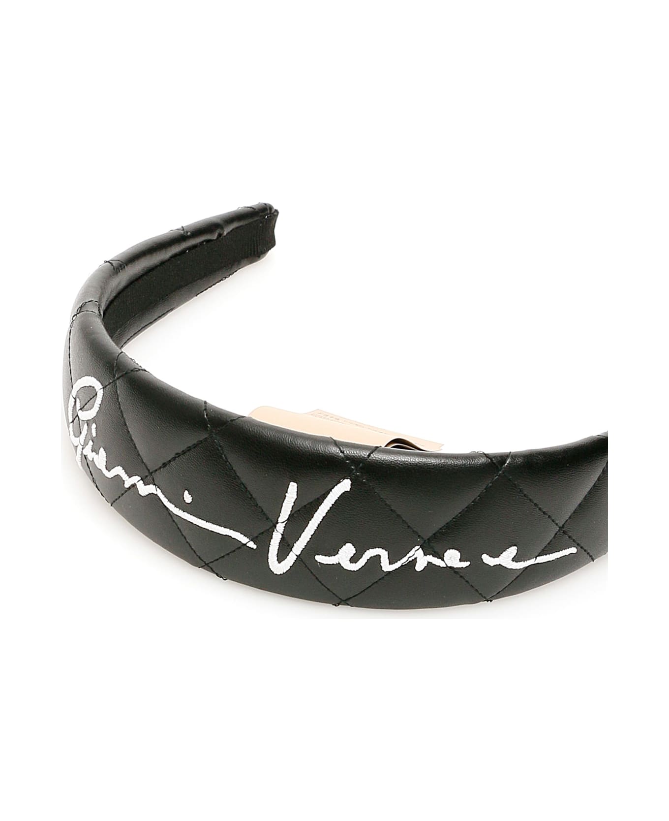 Versace Logo Quilted Headband | italist