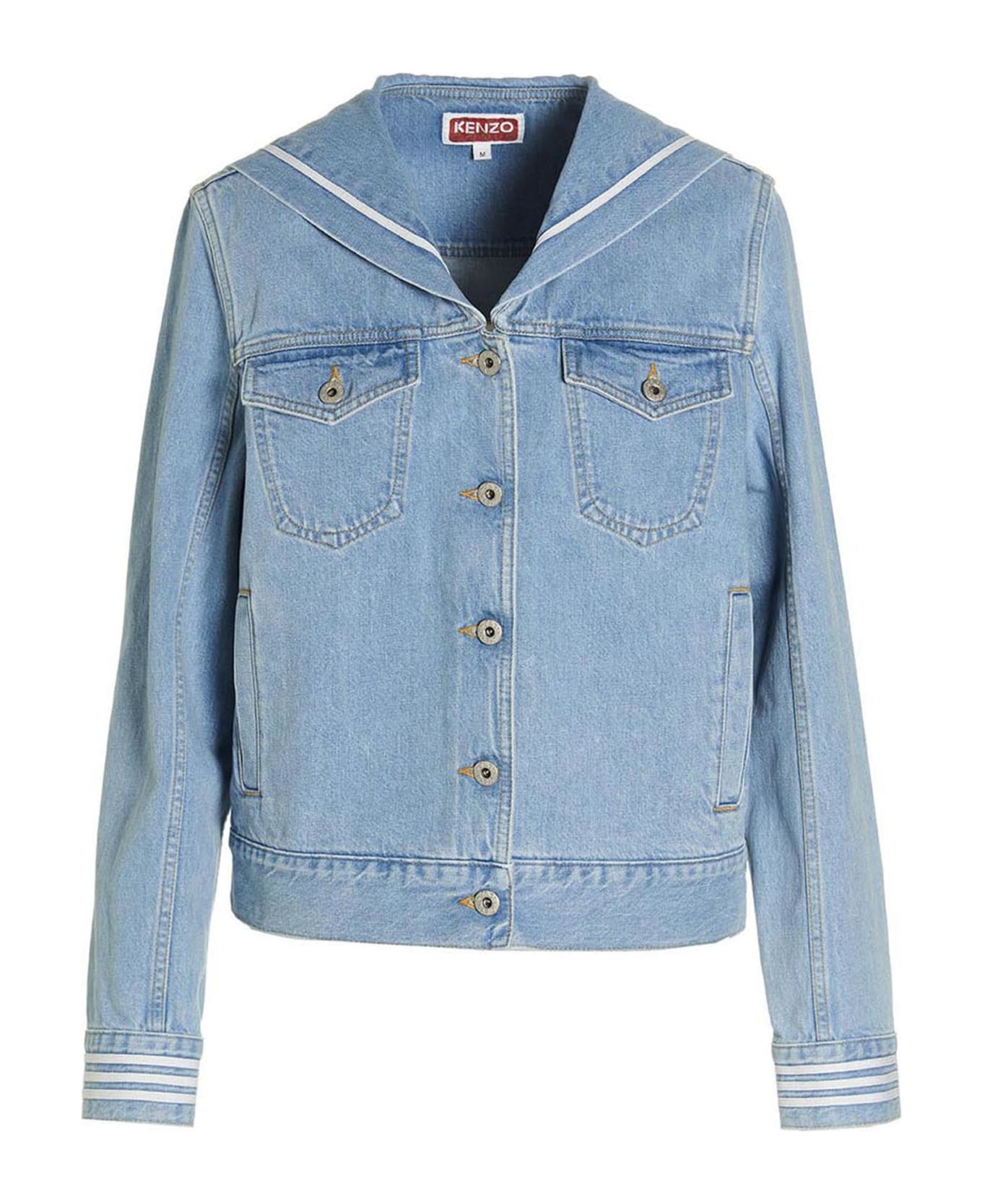 Kenzo Bleach Denim Sailor Jacket Italist