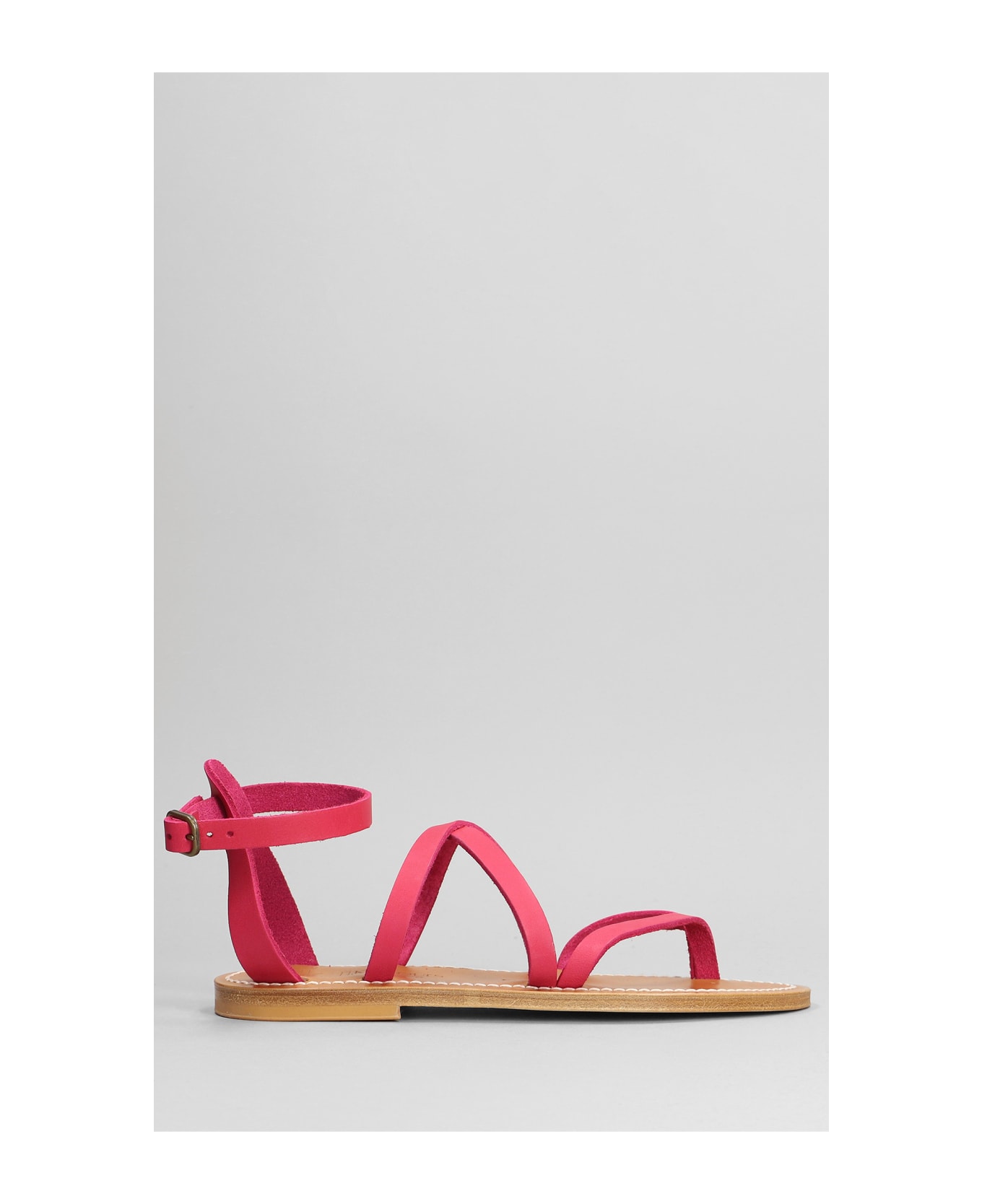 K.Jacques Epicure Flats In Fuxia Leather | italist