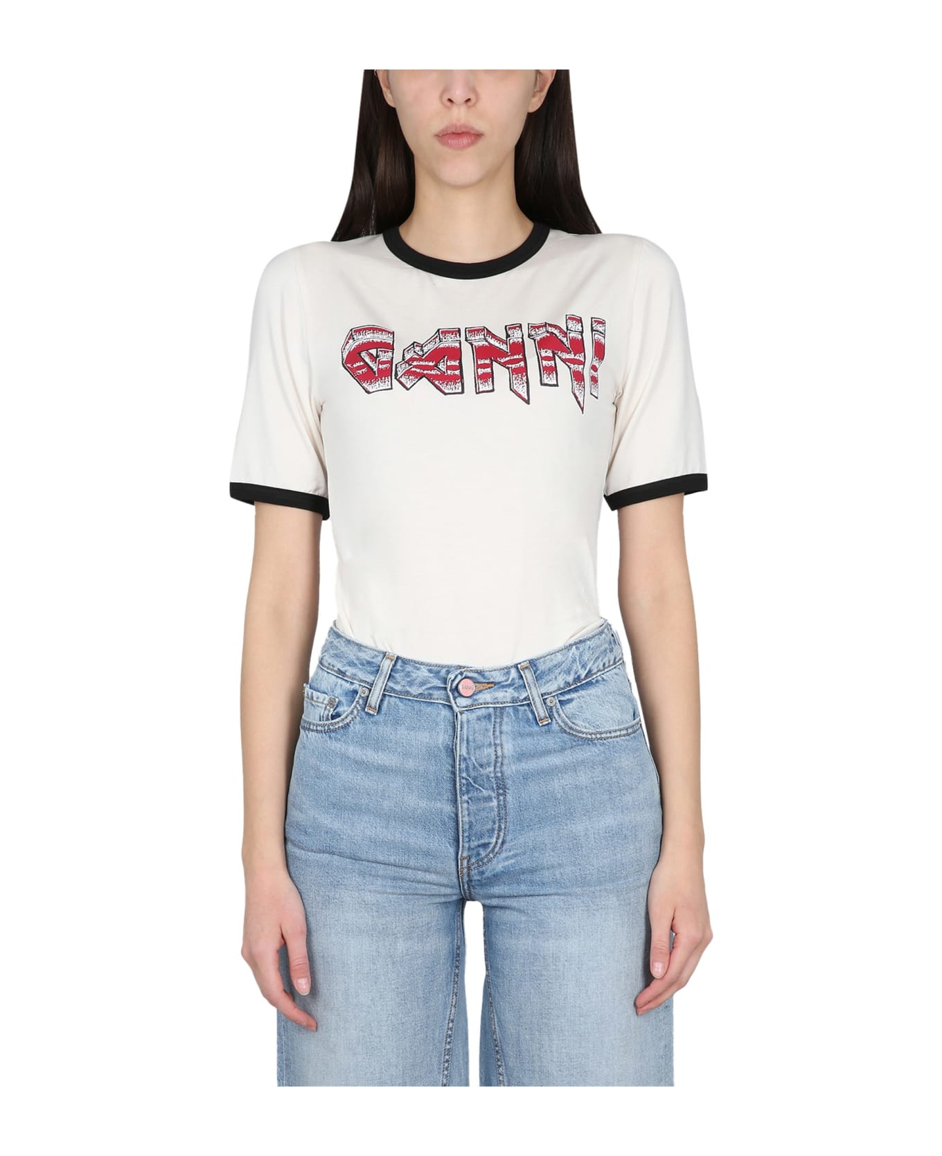 Ganni T-shirt With Logo | italist