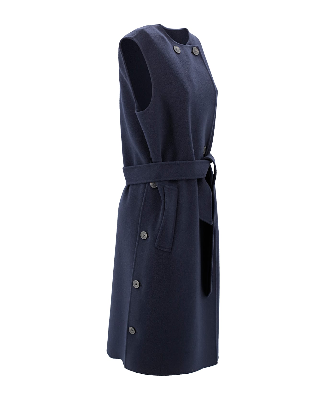 Weekend Max Mara Stecca Sleeveless Coat In Wool | italist, ALWAYS LIKE ...