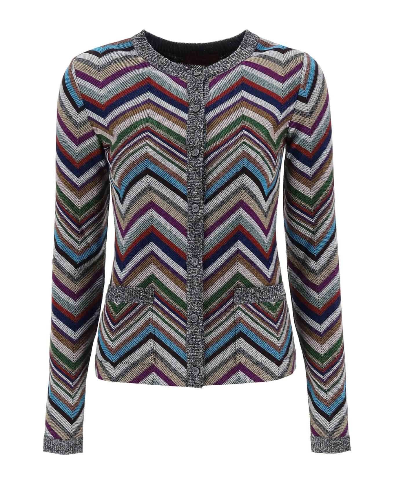 Missoni Lurex Knit Cardigan With Herringbone Motif | italist, ALWAYS LIKE A SALE