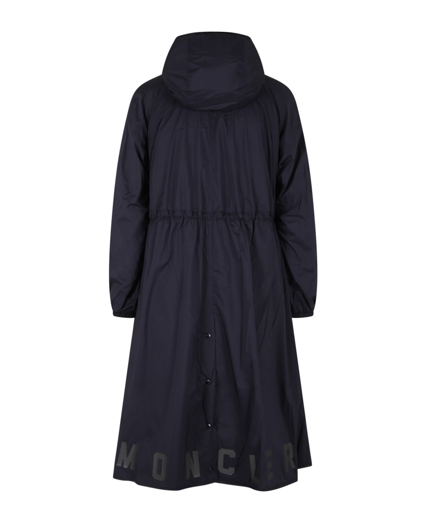 Moncler Blue 'lins' Raincoat For Kids With Logo Patch | italist, ALWAYS ...