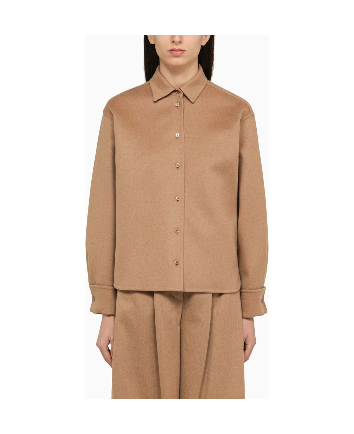 Max Mara Shirt Jacket In Camel | italist