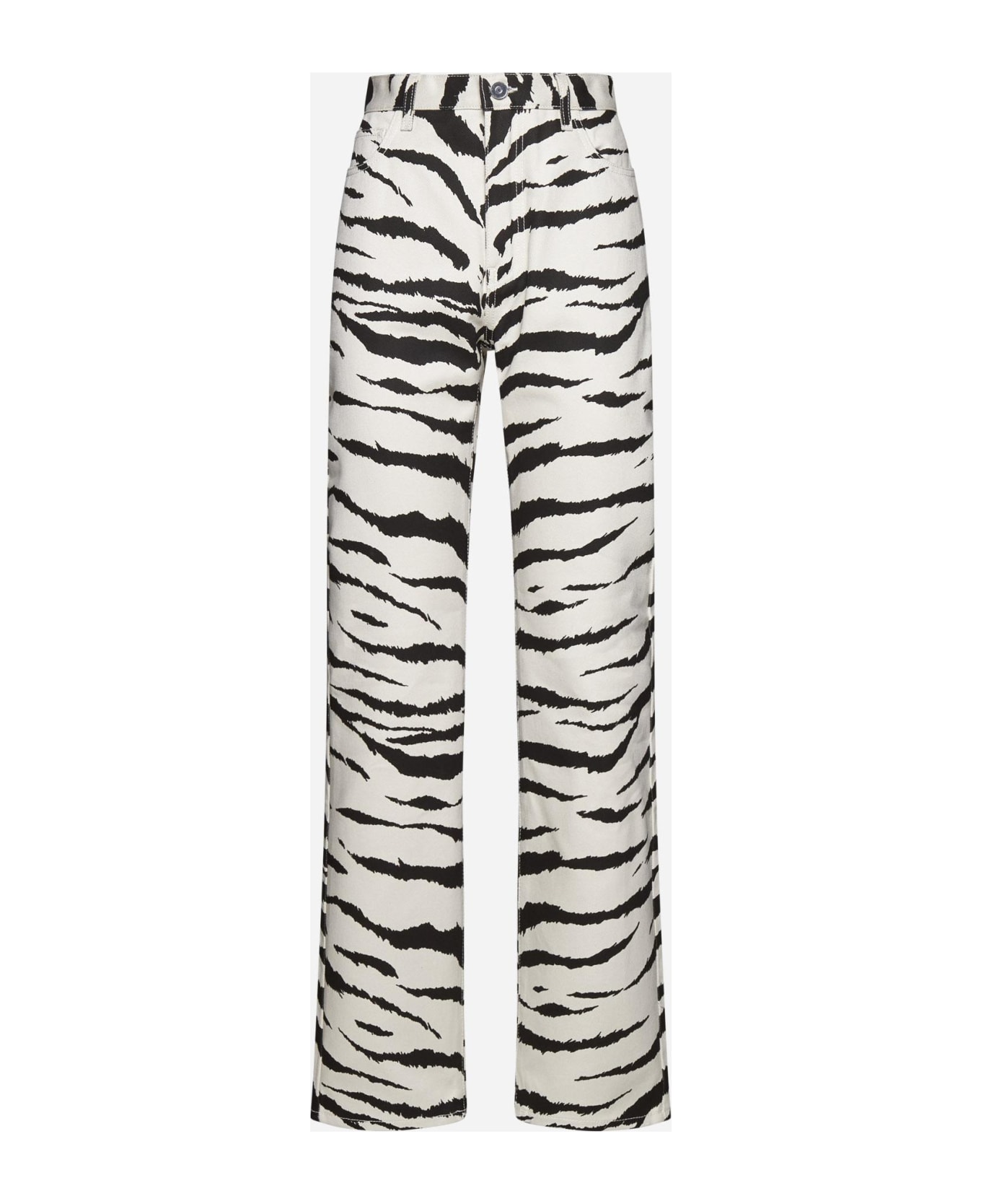 Alaia Zebra Print Jeans | italist