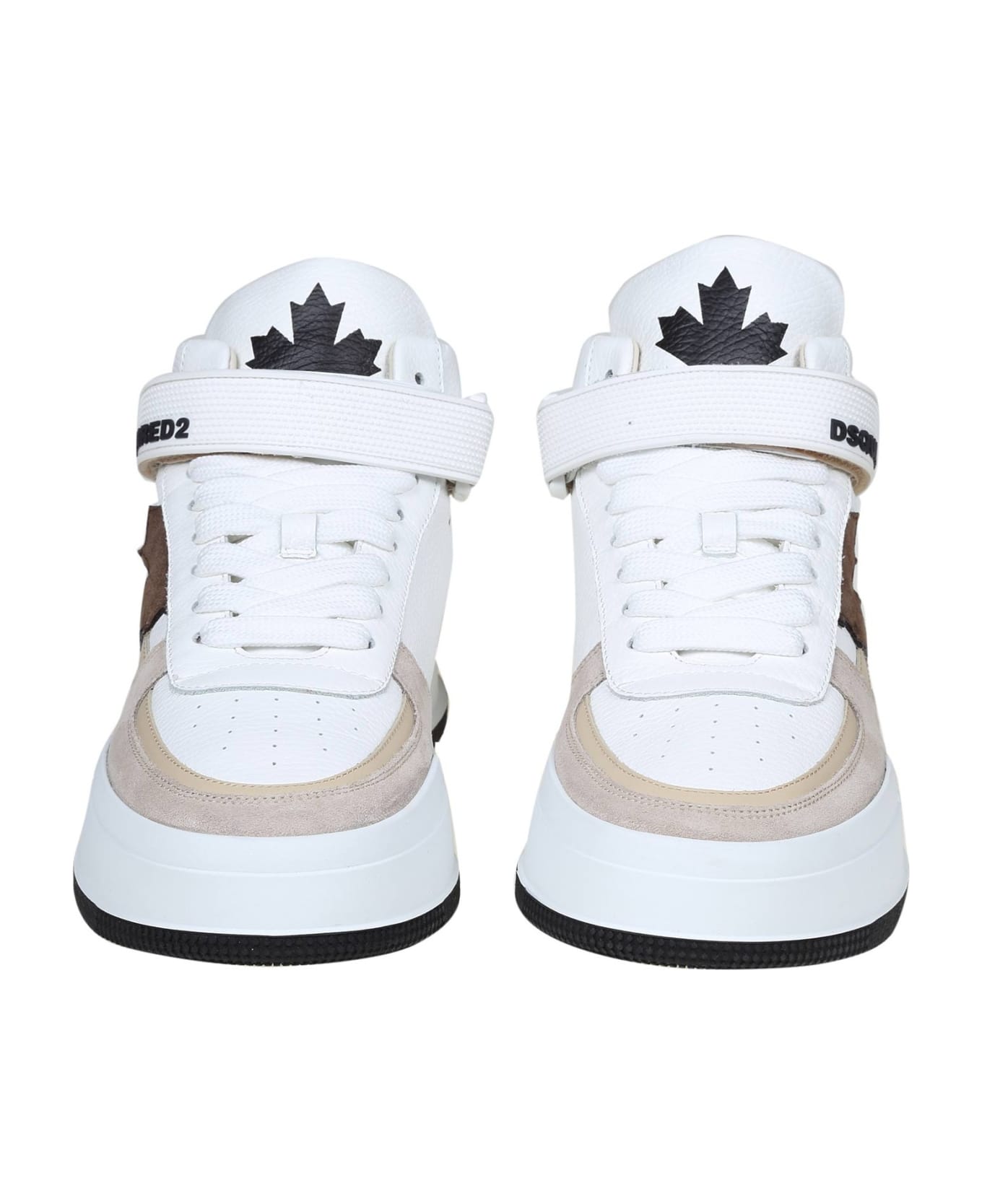Dsquared2 Canadian Sneakers In White Leather | italist, ALWAYS LIKE A SALE