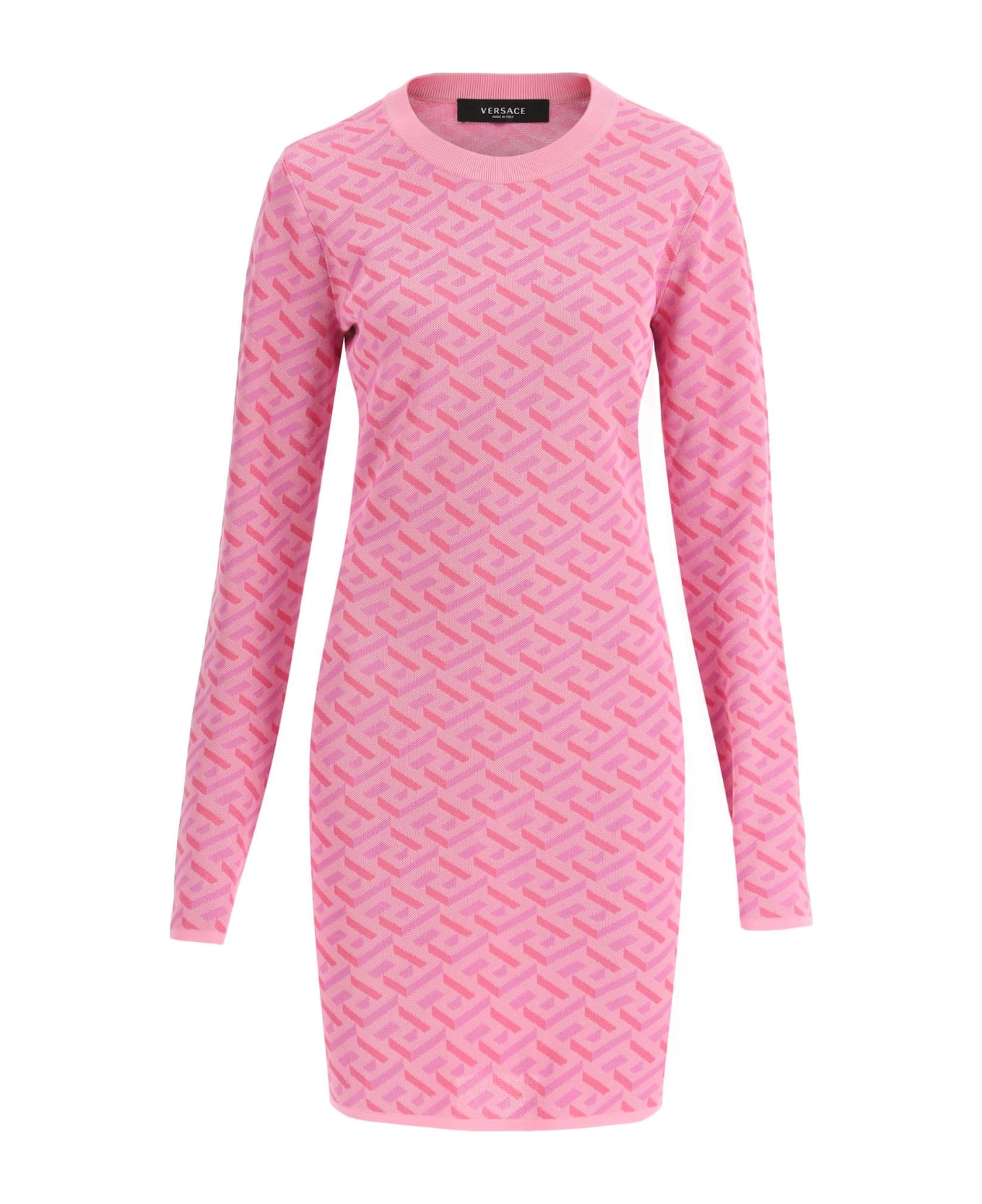 Versace Jacquard La Greca Short Dress | italist