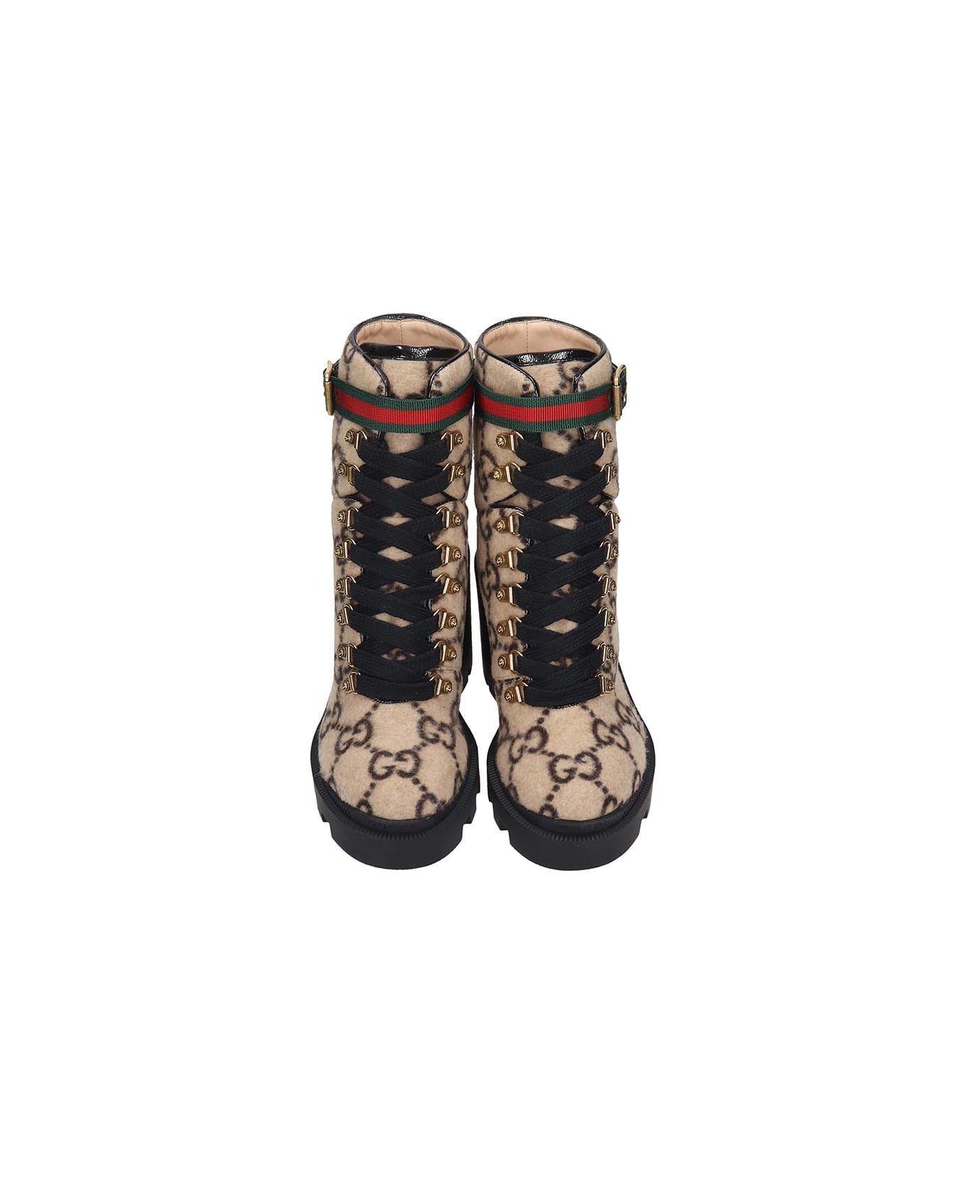 Gucci High Heels Ankle Boots In Beige Wool | italist, ALWAYS LIKE A SALE