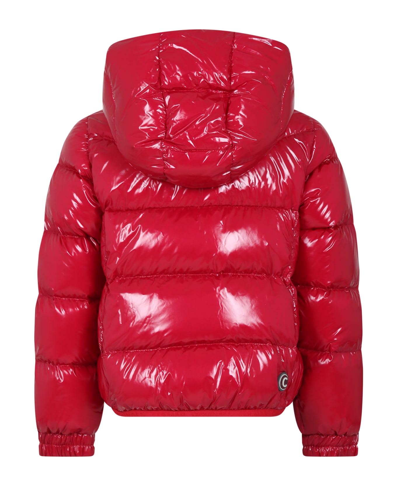 Colmar Red Down Jacket For Girl With Logo | italist, ALWAYS LIKE A SALE