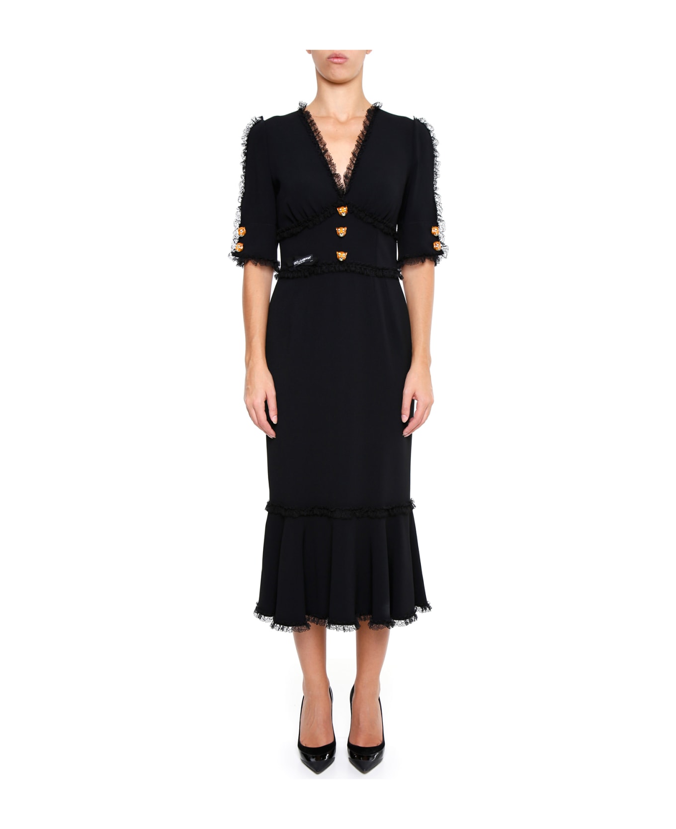 Dolce & Gabbana Fluted-hem Dress | italist
