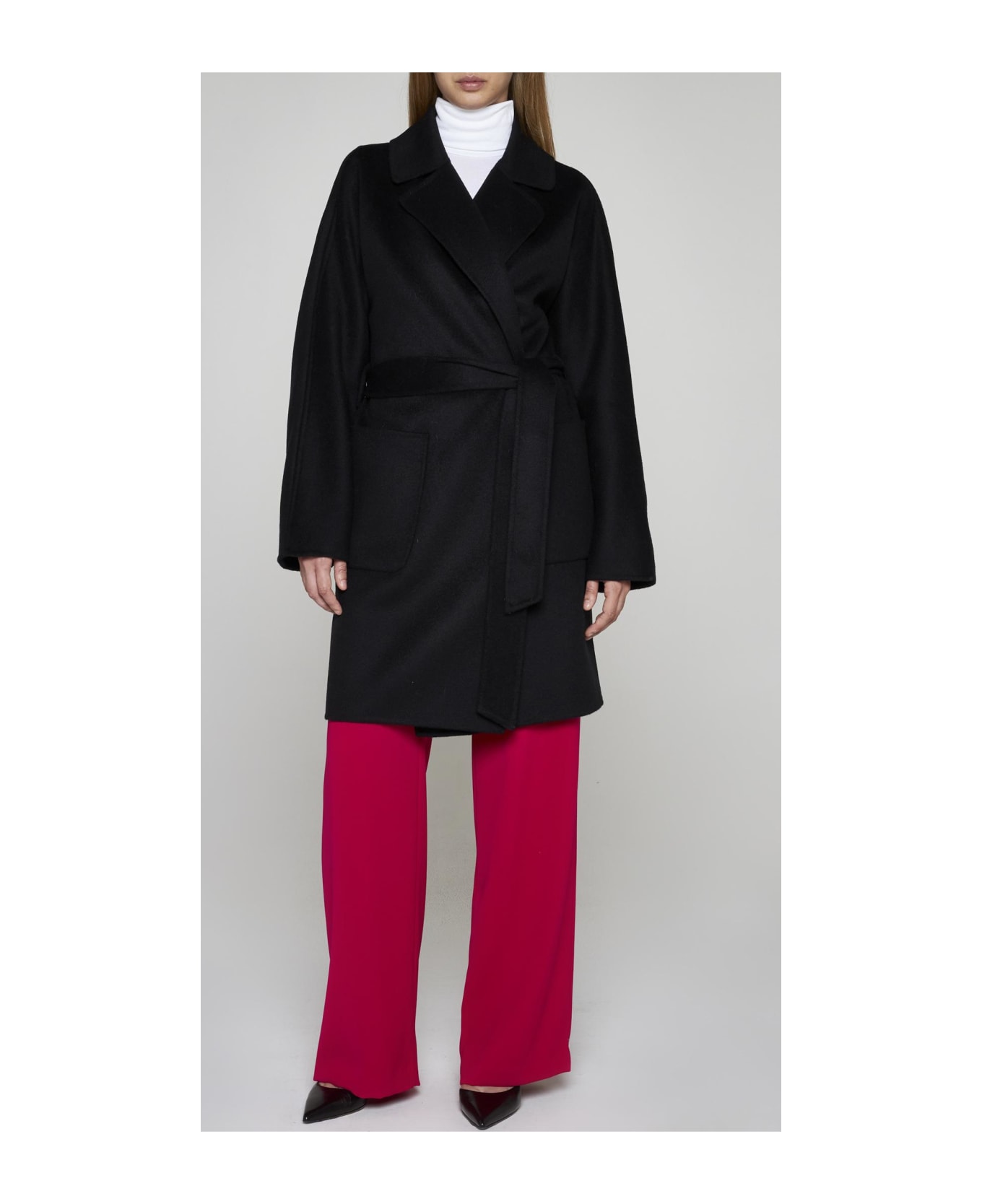 Parosh Leak Wool Belted Coat | italist