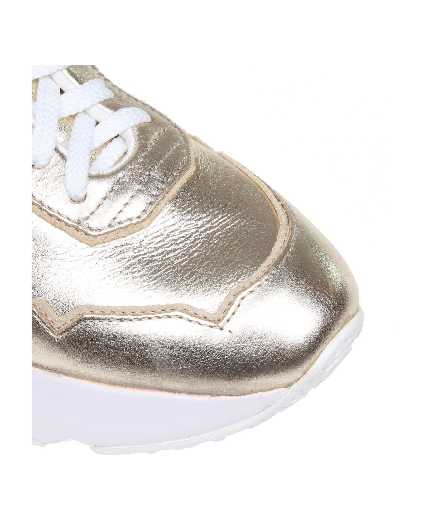 Ruco Line Rucoline Sneakers R-evolve In Platinum Laminated Leather ...
