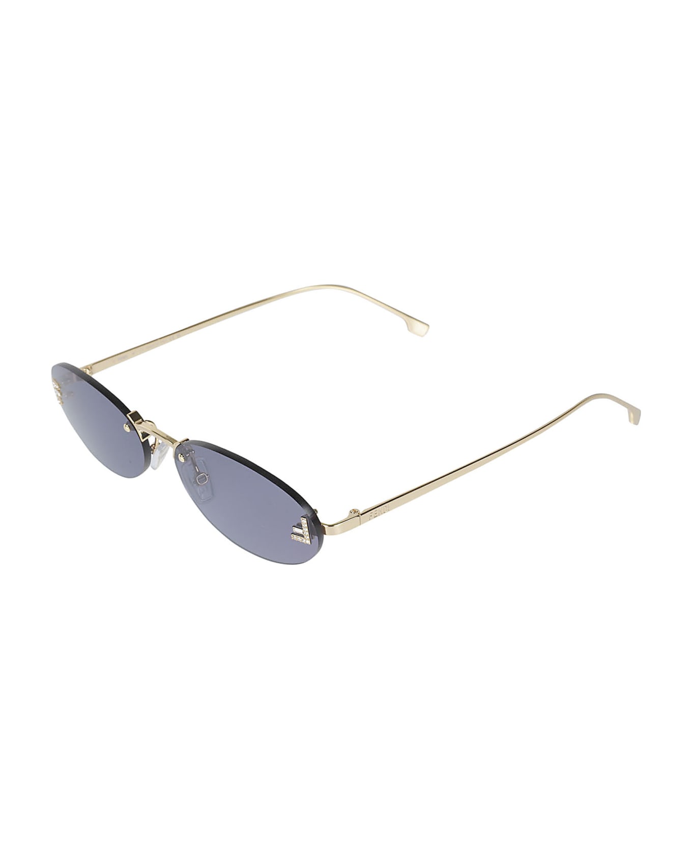 Fendi Eyewear Embellished Logo Rimless Sunglasses | italist, ALWAYS ...